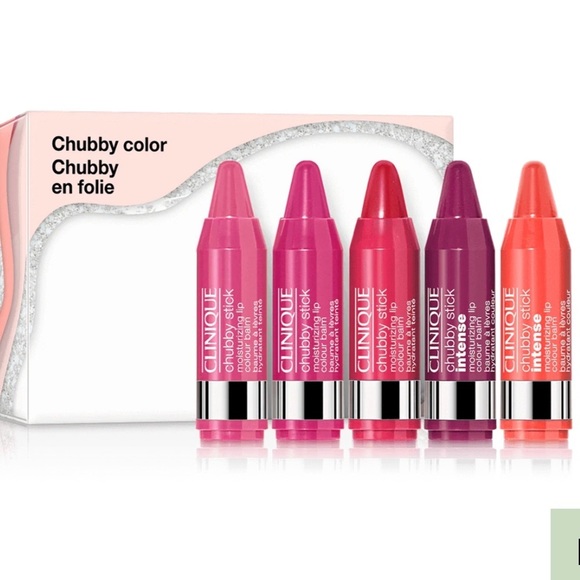 Clinique | Makeup | Clinique Chubby Color Mini Lip Balm Set New | Poshmark